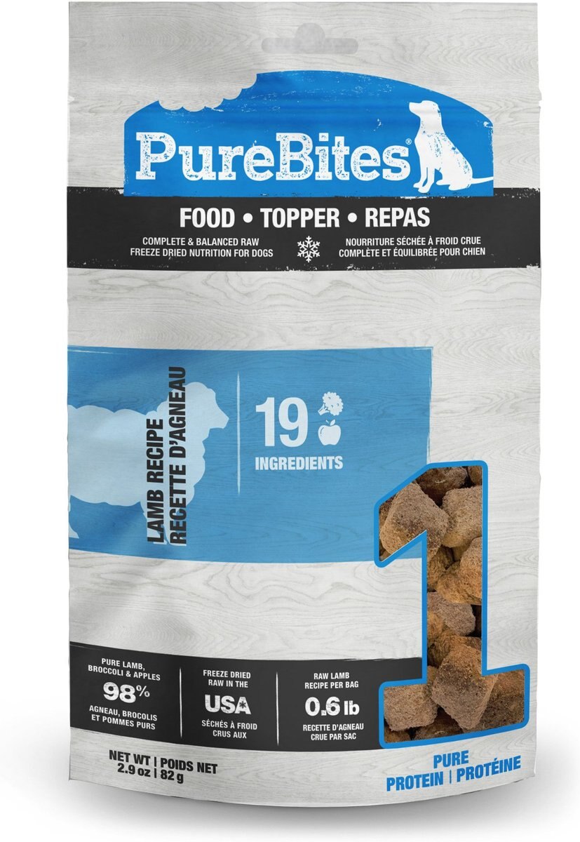 PUREBITES Lamb Freeze-Dried Topper for Dogs, 2.9-oz bag - Chewy.com