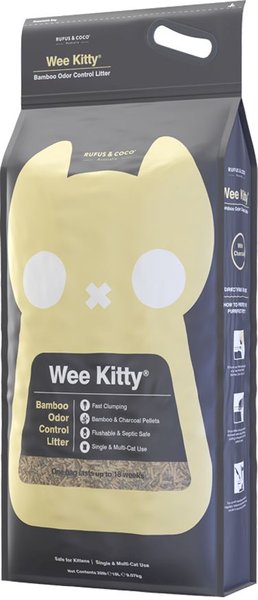 RUFUS & COCO Wee Kitty Clumping Cat Litter, 20-lbbag - Chewy.com