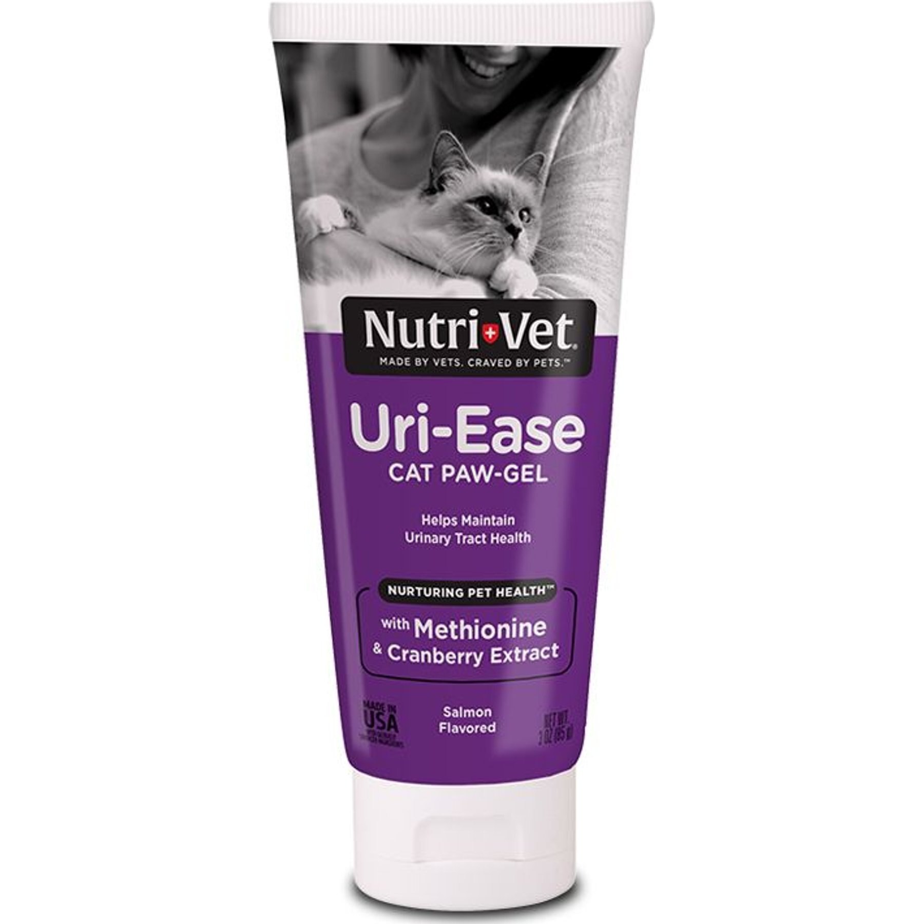 NUTRI-VET Uri-Ease Salmon Flavored Gel Urinary Supplement for Cats, 3 ...