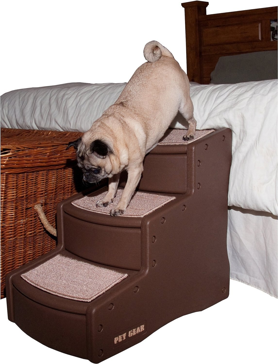 PET GEAR Easy Step III Pet Stair, Chocolate - Chewy.com
