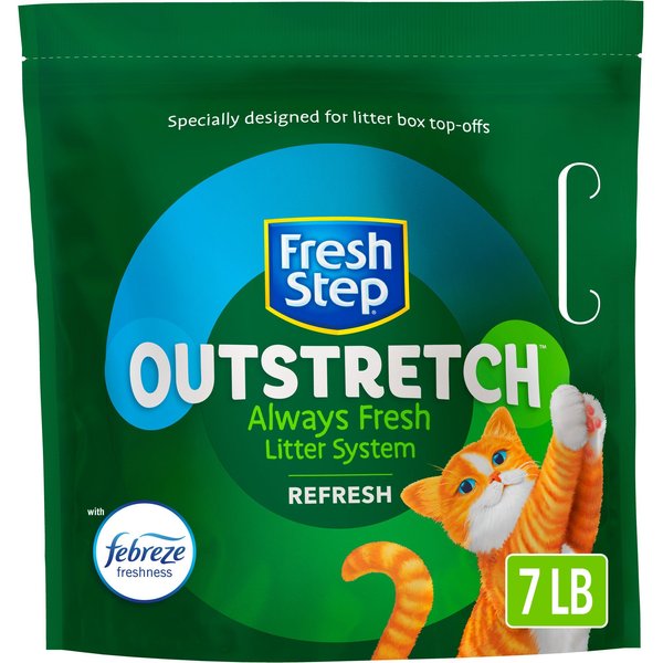FRESH STEP Outstretch Always Fresh Litter System, Refill 7-lb pouch ...