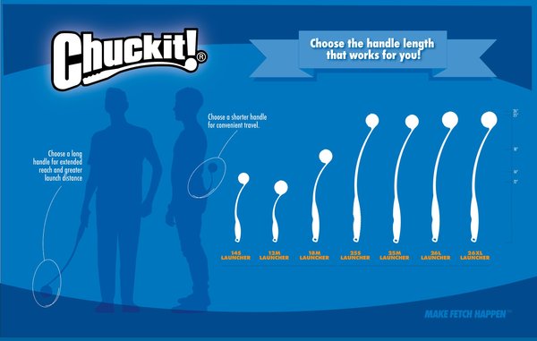 CHUCKIT! Pro Launcher Dog Toy, Color Varies, 26L - Chewy.com