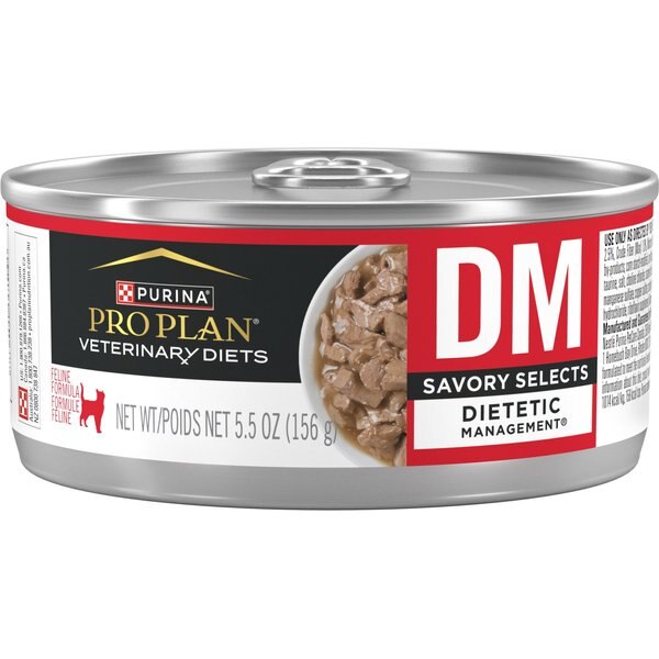 PURINA PRO PLAN VETERINARY DIETS DM Dietetic Management Savory Selects ...