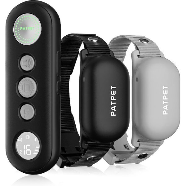 PATPET P650 Anti-Bark & Remote Dog Training Collar, White, 2 count ...