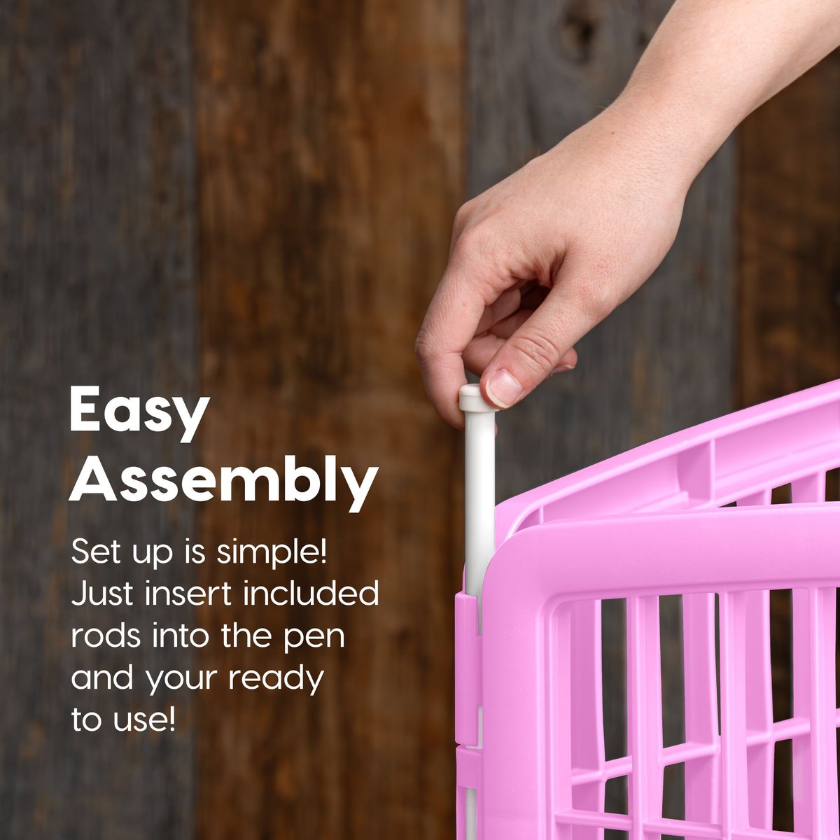 IRIS USA 4-Panel Dog Exercise Playpen, 24-in, Pink - Chewy.com