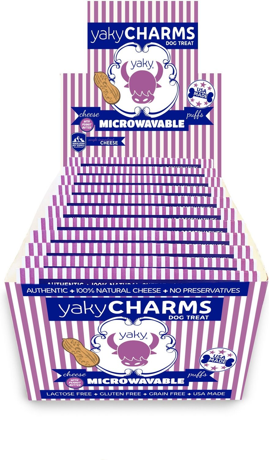 HIMALAYAN PET SUPPLY yaky CHARMS Peanut Butter Dog Treats, 12 count ...