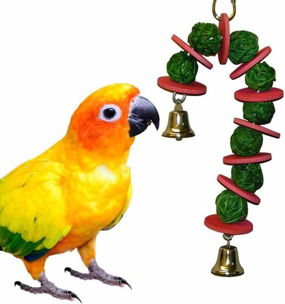 SUPER BIRD CREATIONS Vine Ball Candy Cane Bird Toy - Chewy.com