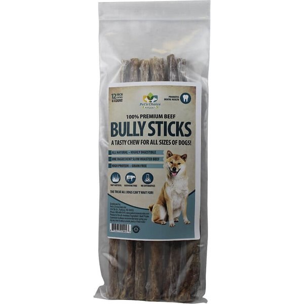 BEST BULLY STICKS Jumbo Odor Free 12" Bully Sticks Dog Treats, 3 count ...