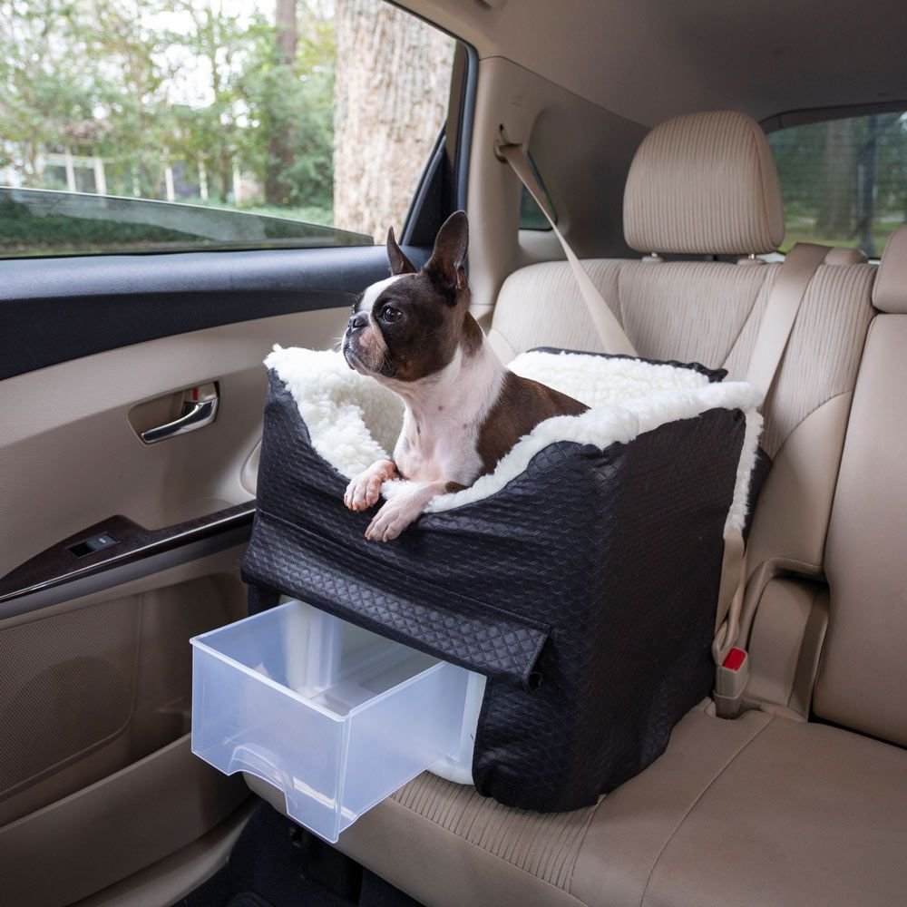 SNOOZER PET PRODUCTS Lookout 2 Dog Car Seat, Black Diamond, Small ...
