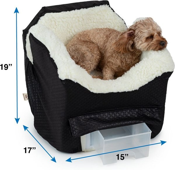SNOOZER PET PRODUCTS Lookout 2 Dog Car Seat, Black Diamond, Small ...