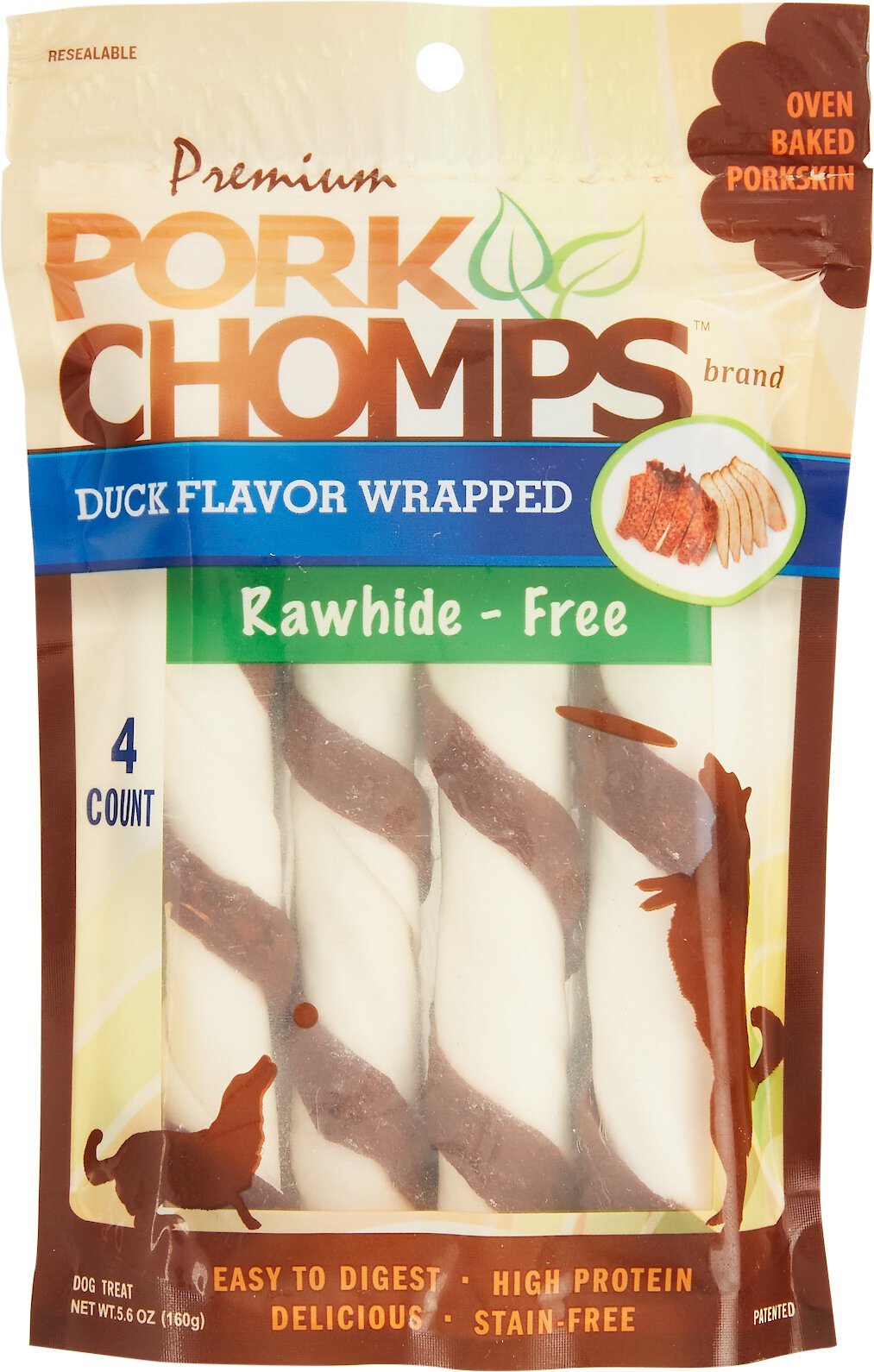 Questions and Answers about PORK CHOMPS Duck Flavor Wrapped Twists Dog ...