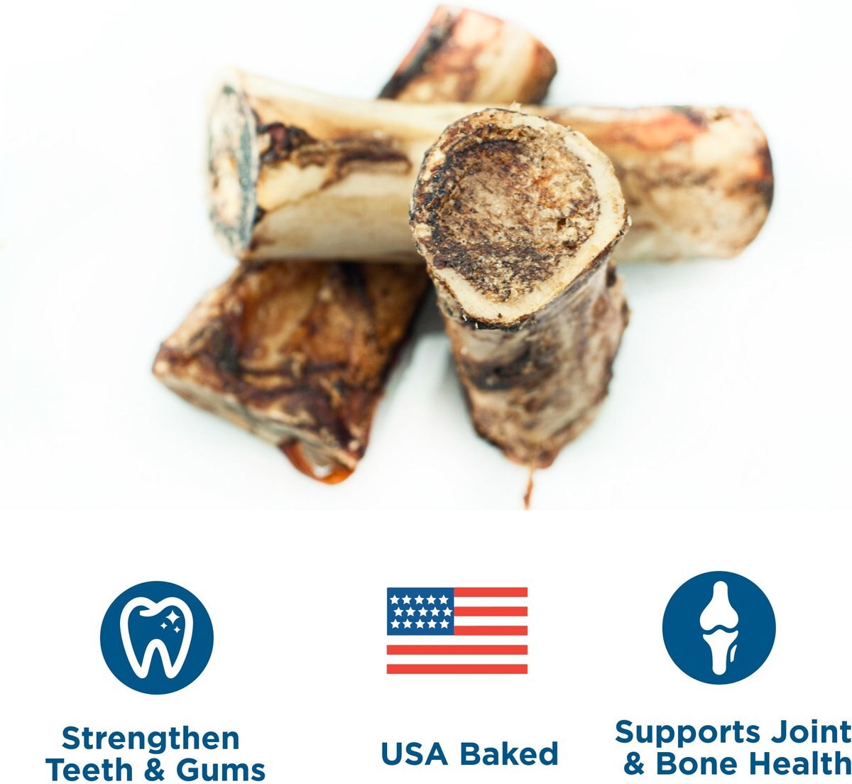 BEST BULLY STICKS 5-6-in Beef Marrow Bones Natural Dog Treats, 3 count ...