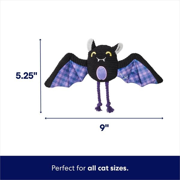 FRISCO Halloween Cutie Bat Plush Cat Toy with Catnip - Chewy.com