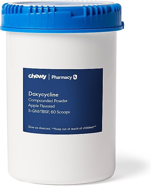 DOXYCYCLINE COMPOUNDED Powder for Animals Apple Flavored, 5-GM/TBSP, 60 ...