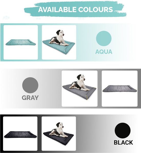 PRECIOUS TAILS Xtra Tuff Dog Crate Mat, Black, Medium - Chewy.com