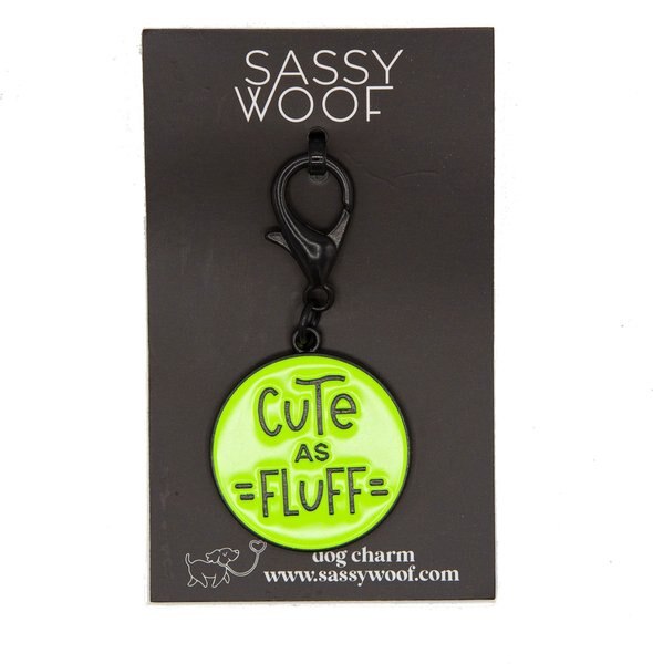 Temporarily Unavailable - SASSY WOOF Cute As Fluff Dog Collar Tag ...