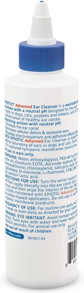 VIRBAC Epi-Otic Advanced Ear Cleaner for Dogs & Cats, 4-fl oz bottle ...