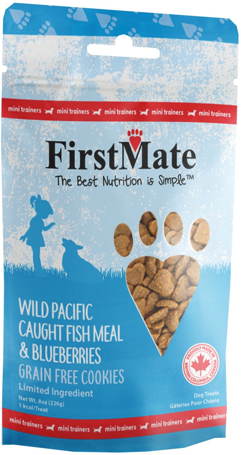FIRSTMATE Wild Pacific Caught Fish Meal & Blueberries Mini Trainer ...