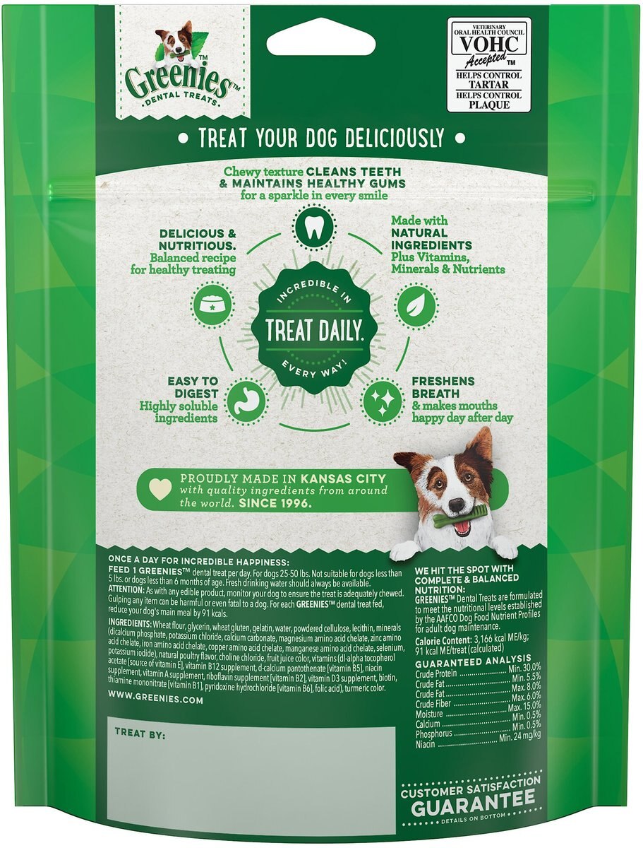 GREENIES Regular Original Chicken Flavor Dental Dog Treats, 6 count ...