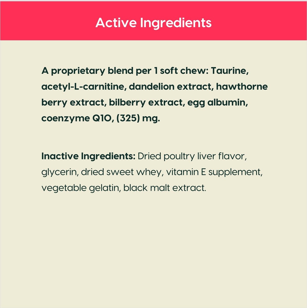 ARK NATURALS Gray Muzzle Heart Health Senior Dog Chews, 4-oz bag, 60 ...