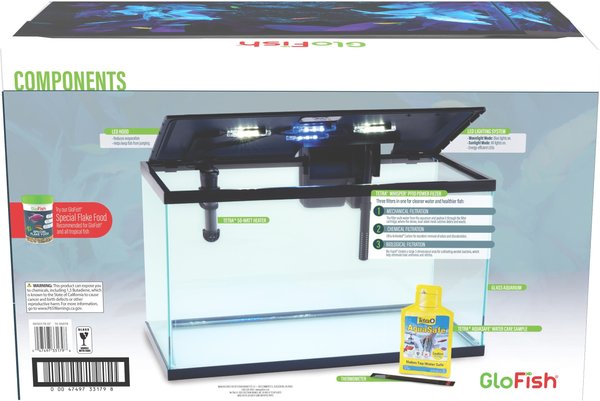 GLOFISH LED Lighting & Filter Aquarium Kit, 10-gal - Chewy.com