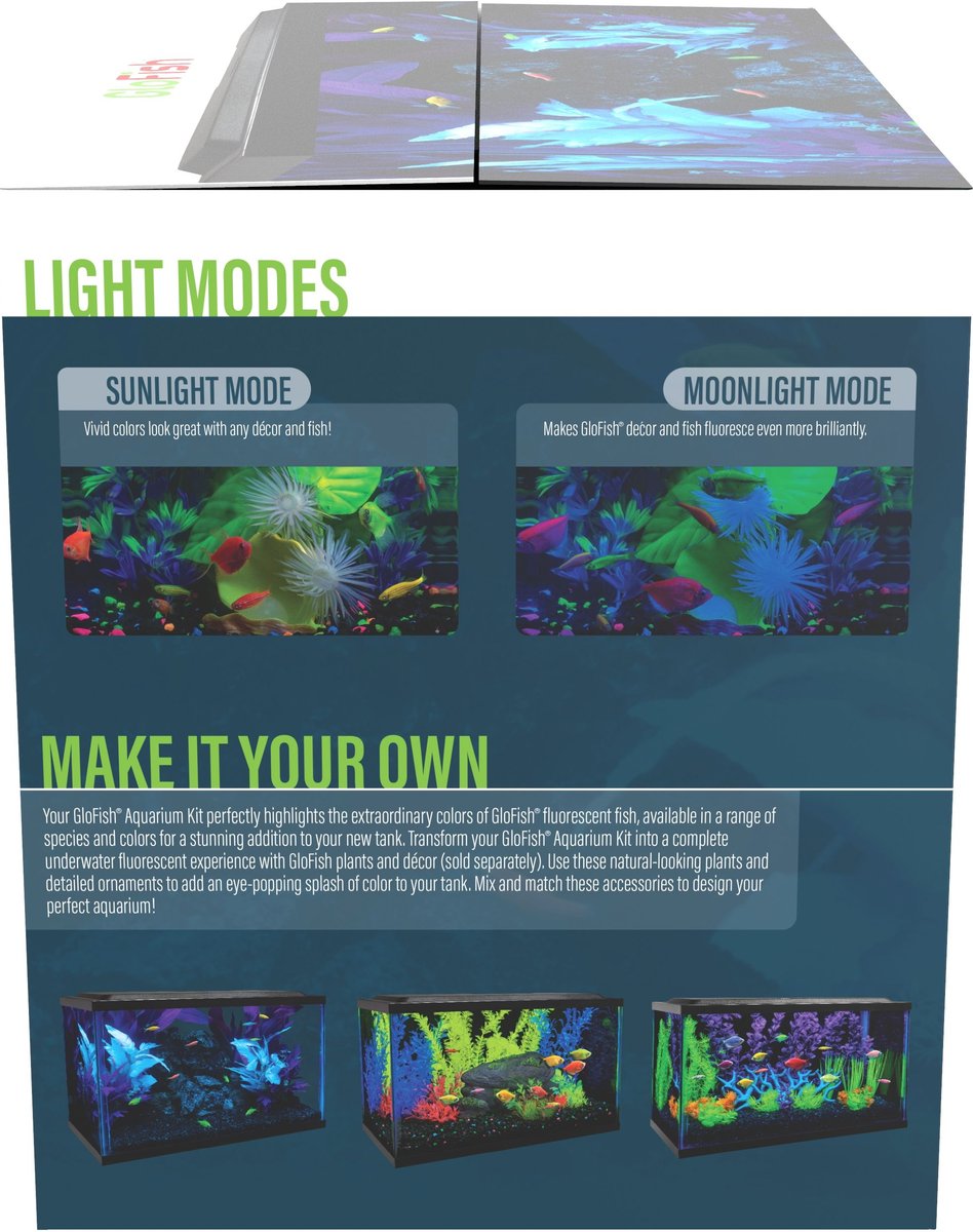 GLOFISH LED Lighting & Filter Aquarium Kit, 10-gal - Chewy.com