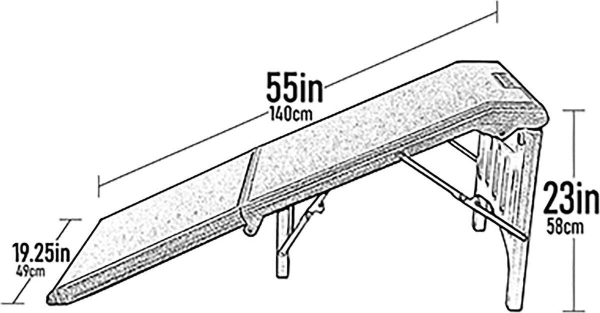 PET GEAR Free-Standing Extra Wide Dog Car Ramp, X-Large Ramp - Chewy.com