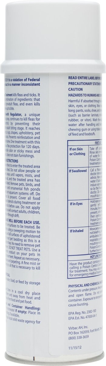 VIRBAC Knockout Area Treatment Spray, 14-fl oz can - Chewy.com