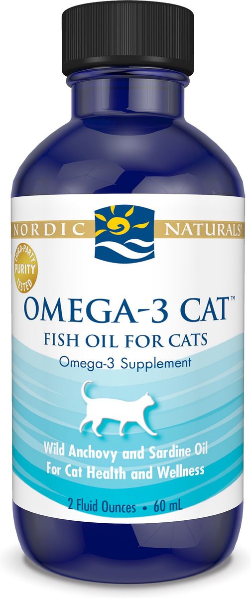NORDIC NATURALS Omega-3 Cat Supplement, 2-fl oz bottle - Chewy.com