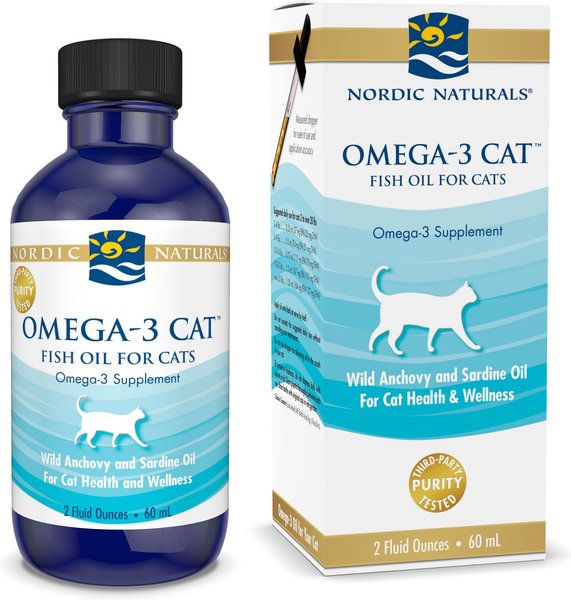 NORDIC NATURALS Omega-3 Cat Supplement, 2-fl oz bottle - Chewy.com