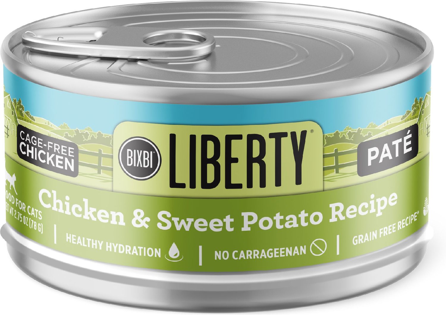 BIXBI Liberty Chicken with Sweet Potato Pate Recipe Grain-Free Wet Cat ...