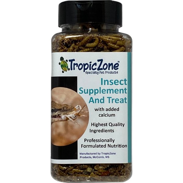 TROPICZONE Insect Meal Supplement & Treat Reptile Food, 6-oz bottle ...