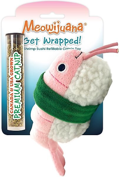 MEOWIJUANA Refillable Get Wrapped Sushi Cat Toy - Chewy.com MEOWIJUANA Refillable Get Wrapped Sushi Cat Toy - Chewy.com