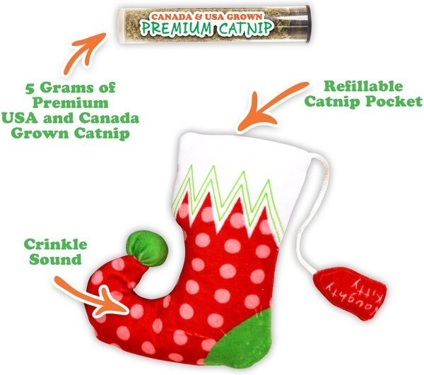 MEOWIJUANA Refillable Get Stuffed Stocking Cat Toy - Chewy.com