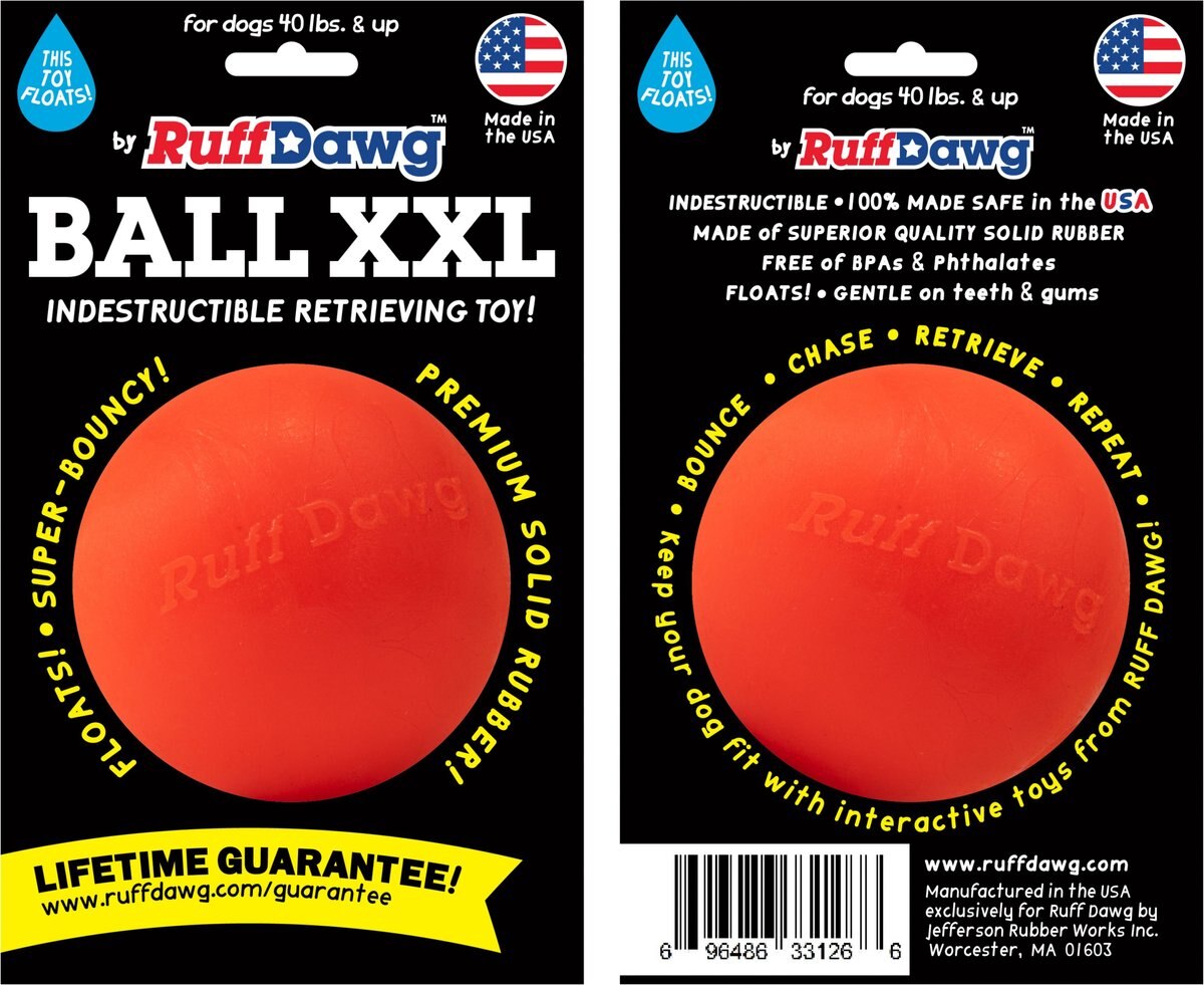 RUFF DAWG Ball Dog Toy, Assorted Colors, XX-Large - Chewy.com