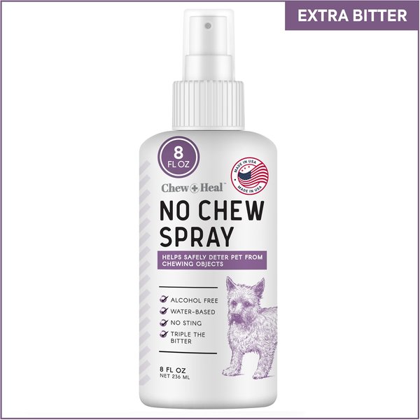 CHEW + HEAL No Chew Dog & Cat Spray, 8-fl oz bottle - Chewy.com