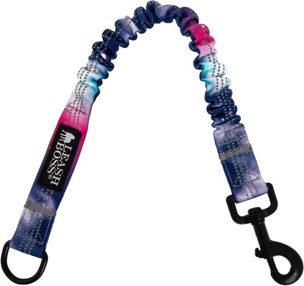 LEASHBOSS Patterned Bungee Extension, 18-in, Purple/Pink - Chewy.com