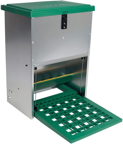 MY FAVORITE CHICKEN Feedomatic Automatic Chicken & Duck Treadle Feeder ...