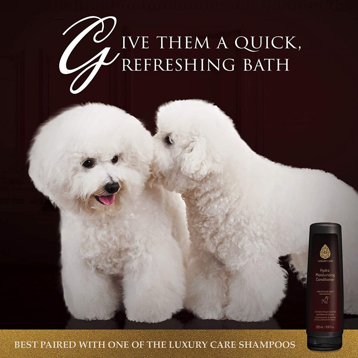HYDRA LUXURY CARE Moisturizing Cat & Dog Conditioner, 9.81-fl oz bottle ...