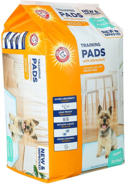 ARM & HAMMER PRODUCTS Puppy Pads with Attractant Dog Poppy Pad, 50 ...