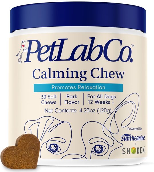 PETLAB CO. Calming Chews Pork Flavored Calming Supplement for Dogs, 30 ...