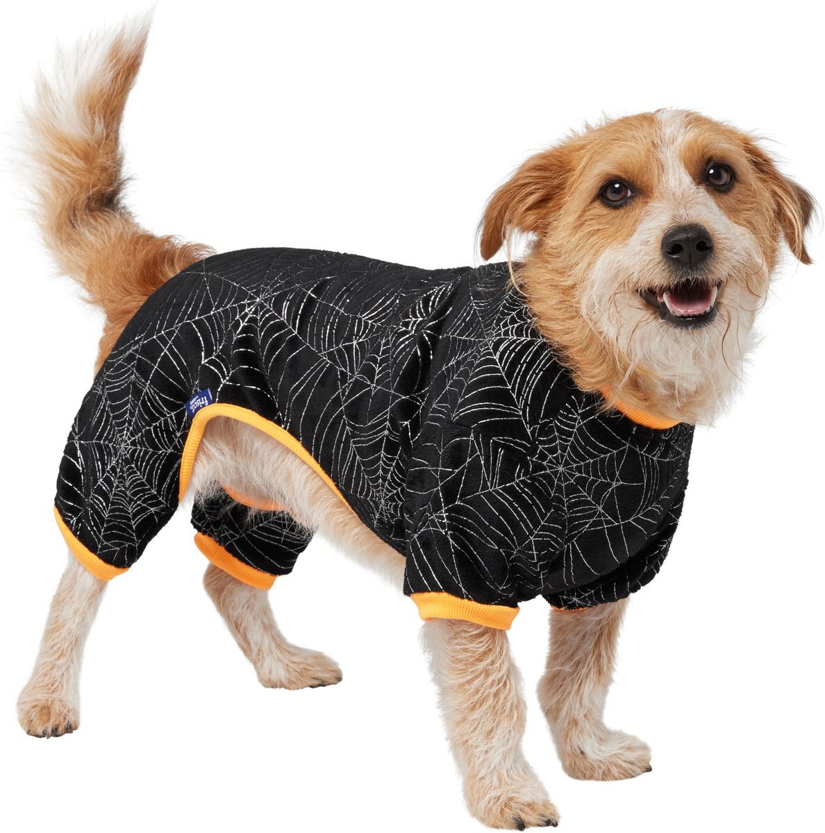 Discontinued - FRISCO Spider Web Dog & Cat Cozy Fleece PJs, Large ...