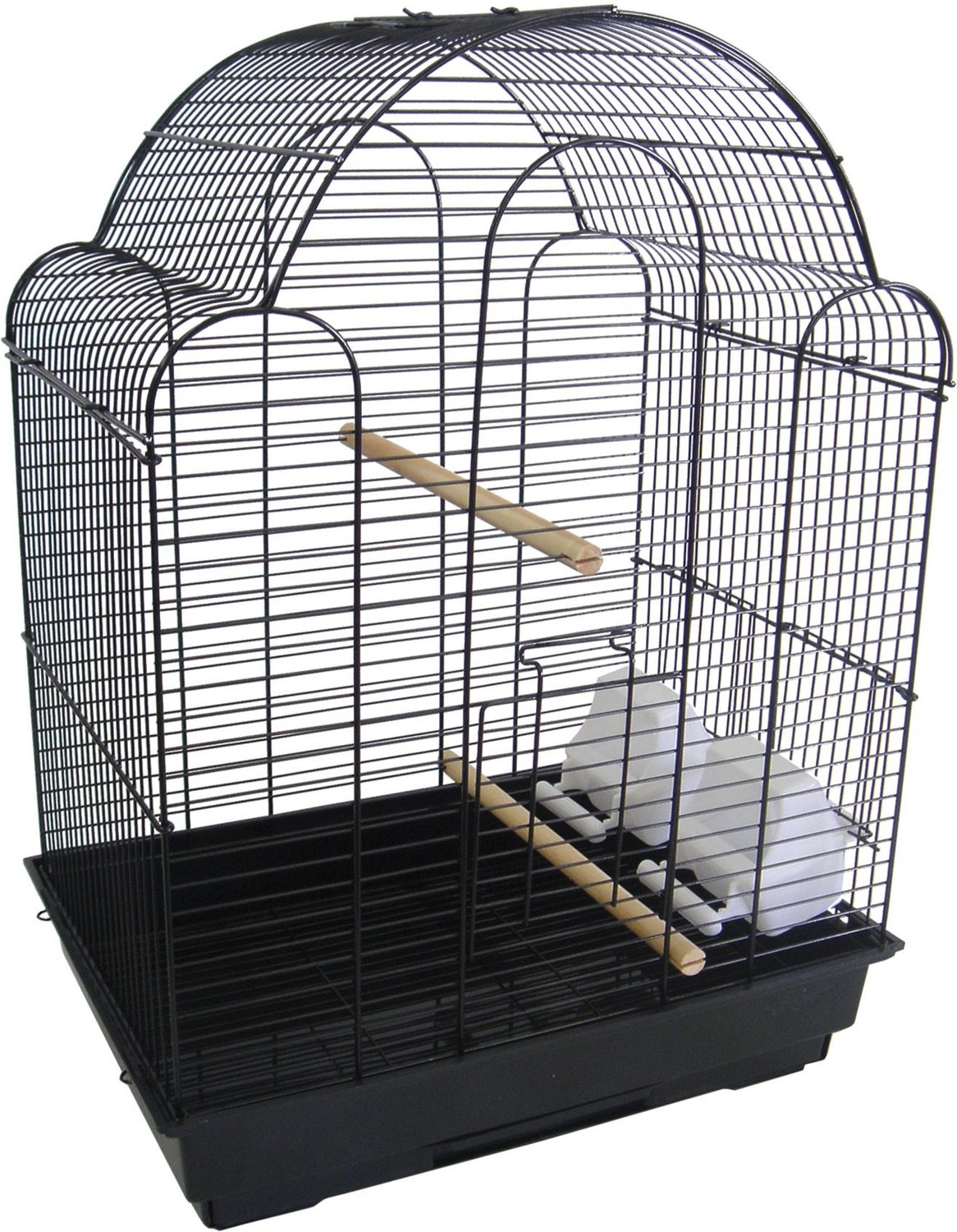 YML Shell Top Bird Cage with Perch, Black - Chewy.com