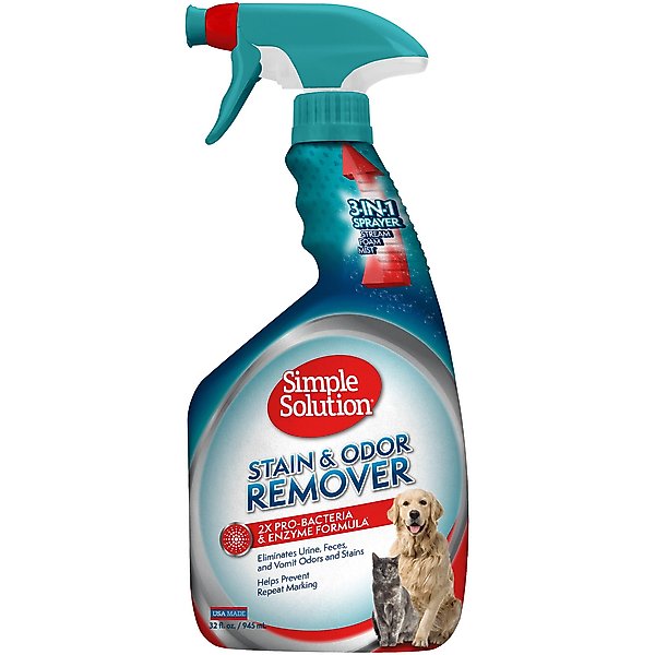 SIMPLE SOLUTION Extreme Stain & Odor Remover, 32-oz bottle - Chewy.com