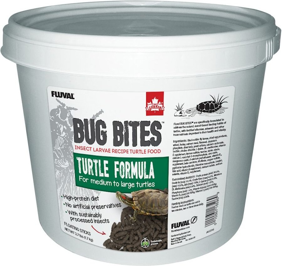 FLUVAL Fl Bug Bites Turtle Formula Reptile Food, 3.7-lb - Chewy.com