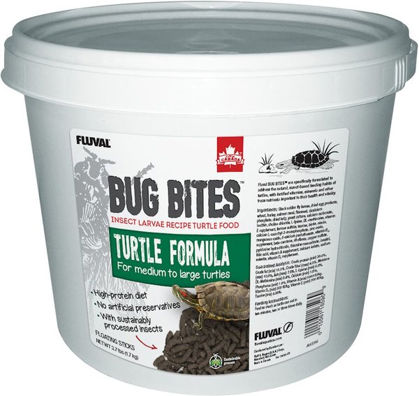 FLUVAL Fl Bug Bites Turtle Formula Reptile Food, 3.7-lb - Chewy.com