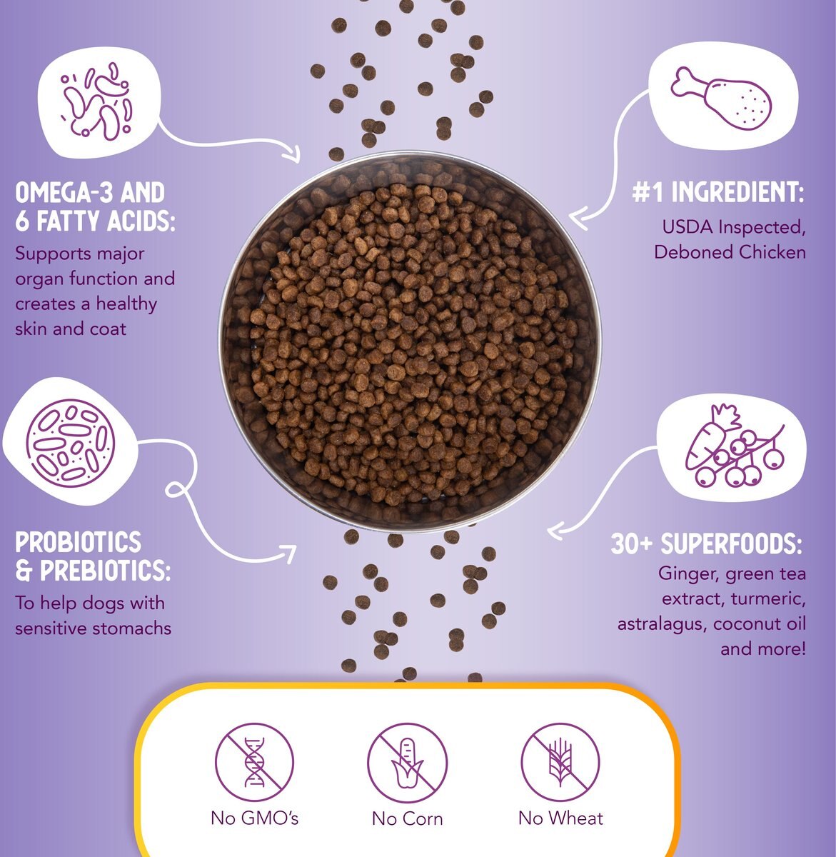 HEALTH EXTENSION Little Bites Lite Chicken & Brown Rice Recipe Dry Dog ...