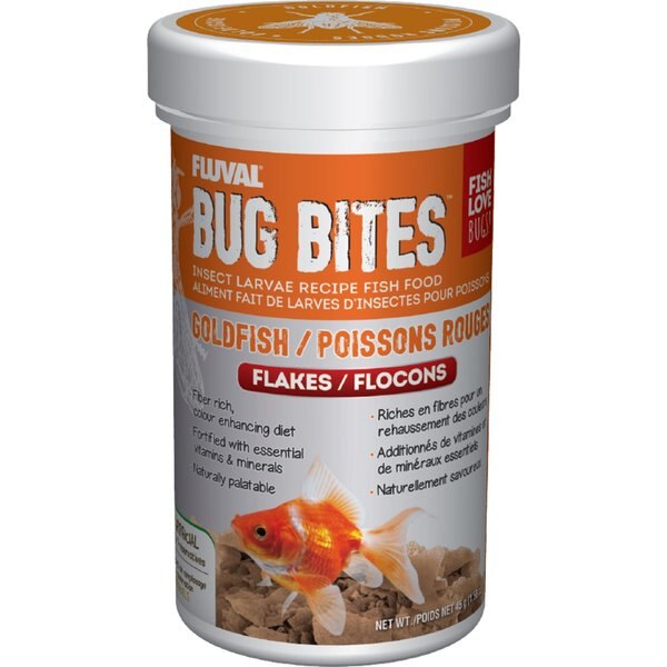 FLUVAL Bug Bites Goldfish Formula Flakes Fish Food, 1.58-oz - Chewy.com