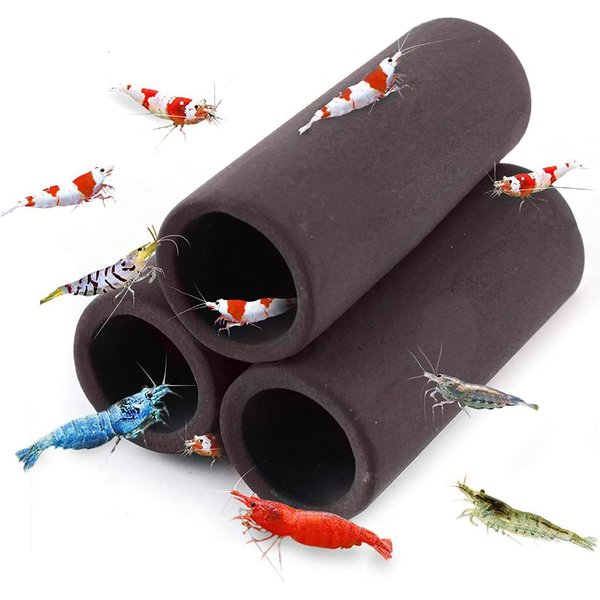 SUNGROW Ceramic Shrimp & Betta Fish Hides for Aquarium, Breeding ...