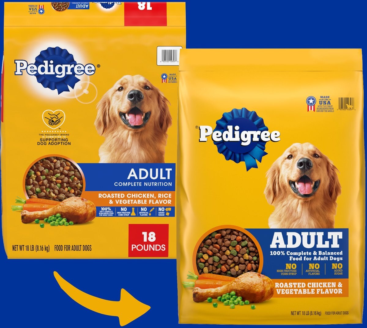 PEDIGREE Complete Nutrition Roasted Chicken & Vegetable Flavor Dog ...